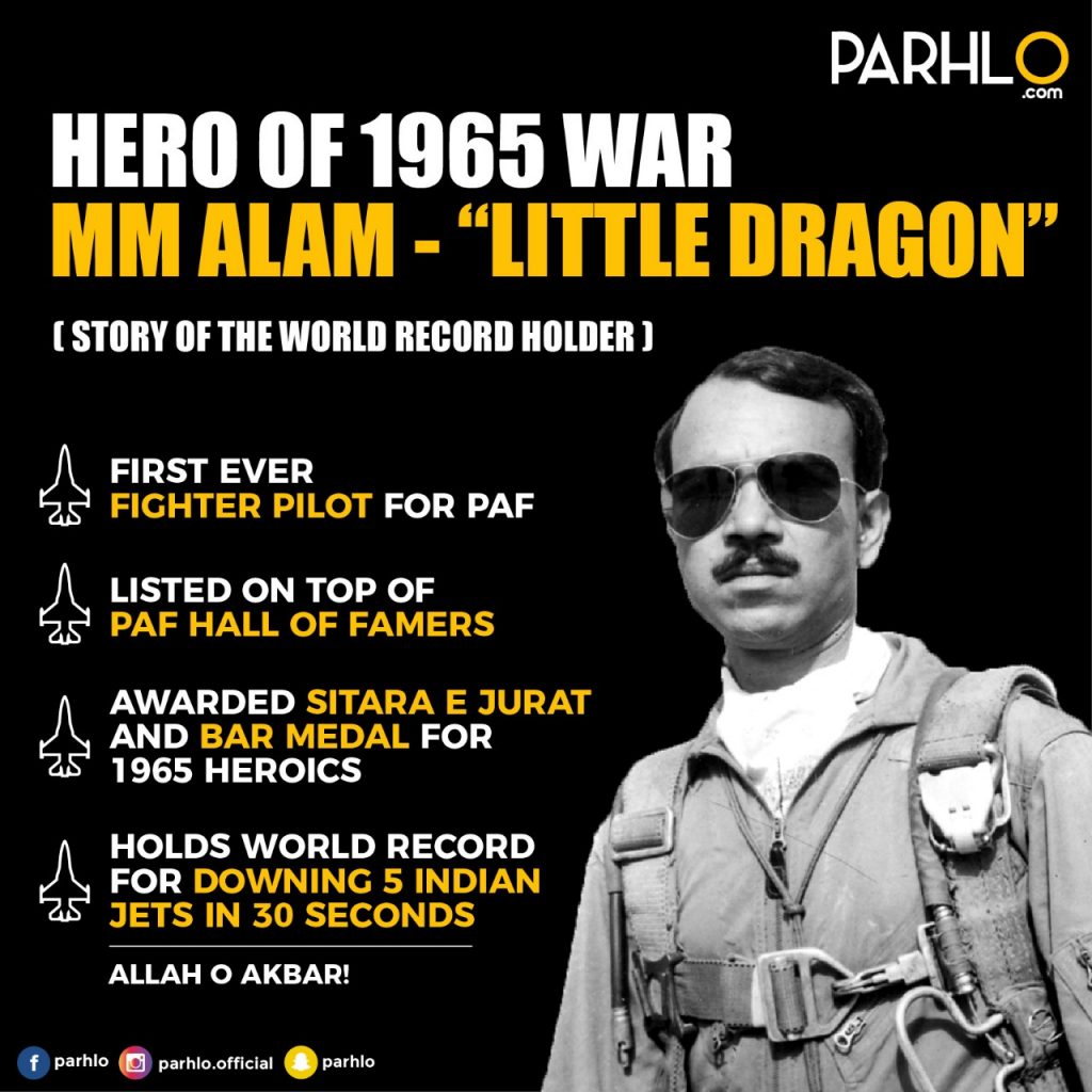 M.M Alam The Little Dragon Of 1965 Who Downed 5 Indian Planes|Parhlo.com