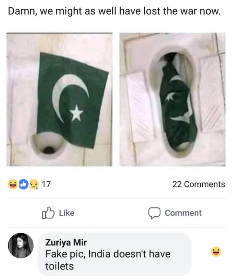 This Picture Of Pakistani Flag In A Toilet Is Going Viral But Indians ...